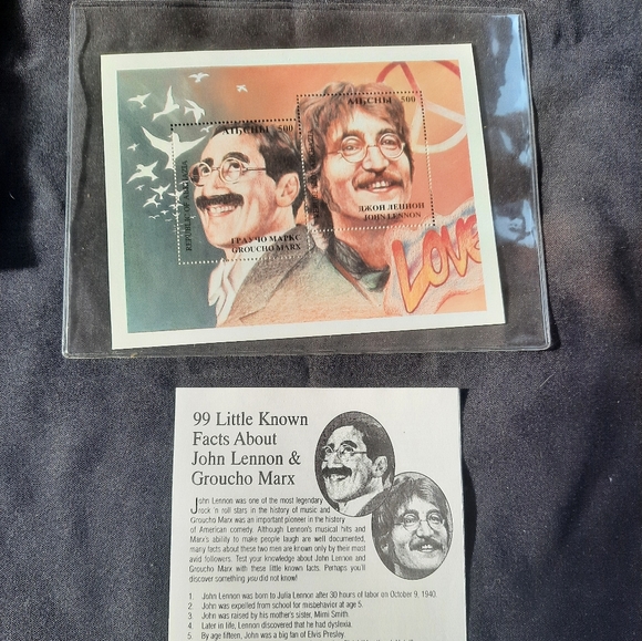 Commemorative Stamp Set | Other | Sale Grouchy Marx John Lennon ...